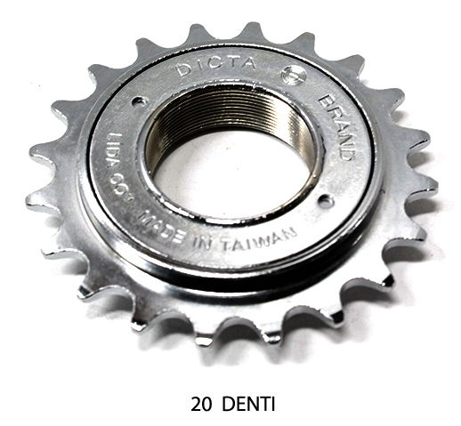 ruota libera rocchetto pignone multicorone corona ruota bici posteriore 20 denti filetto